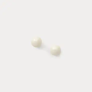 Ralph Lauren 10 Mm Faux- Stud Earrings - Pearl
