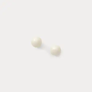 Ralph Lauren 10 Mm Faux- Stud Earrings - Pearl