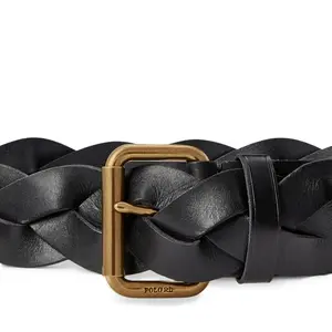 Ralph Lauren Braided Vachetta Leather Belt