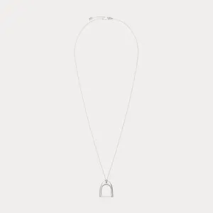 Ralph Lauren Stirrup Chain Necklace - Grey
