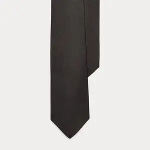 Ralph Lauren Silk Repp Narrow Tie - Black