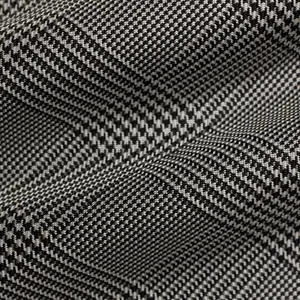 Ralph Lauren Glen Plaid Silk Neck Tie - Black/cream