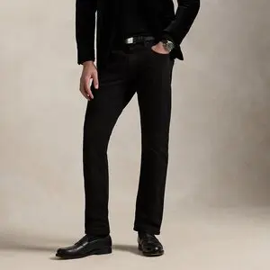 Ralph Lauren Varick Slim Straight Jean - Black Stretch