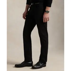 Ralph Lauren Varick Slim Straight Jean - Black Stretch