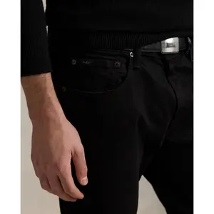 Ralph Lauren Varick Slim Straight Jean - Black Stretch