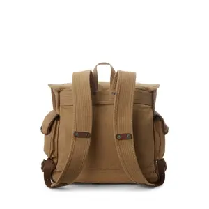 Ralph Lauren Leather-trim Canvas Backpack