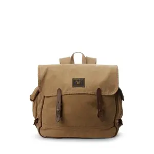 Ralph Lauren Leather-trim Canvas Backpack