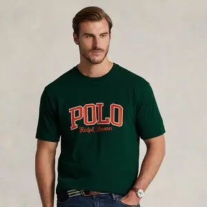 Ralph Lauren Logo Jersey T-shirt College Green