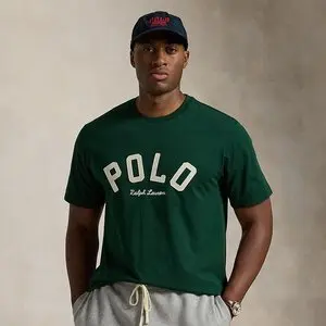 Ralph Lauren Logo Jersey T-shirt Moss Agate