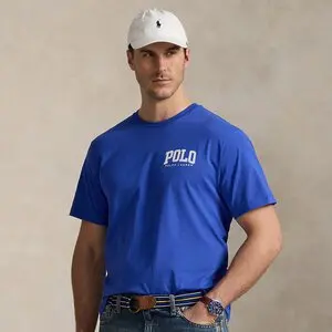 Ralph Lauren Logo Jersey T-shirt - New Iris Blue