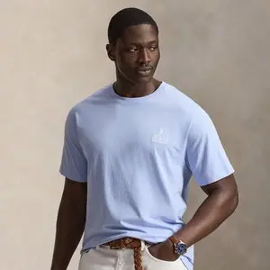 Ralph Lauren Logo Jersey T-shirt - Pebble Blue
