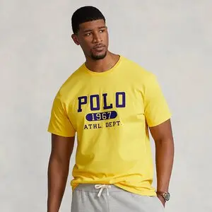 Ralph Lauren Logo Jersey T-shirt Yellowfin/active Royal