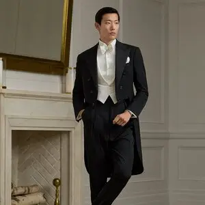 Ralph Lauren Gregory Handmade Tailcoat Tuxedo - Black
