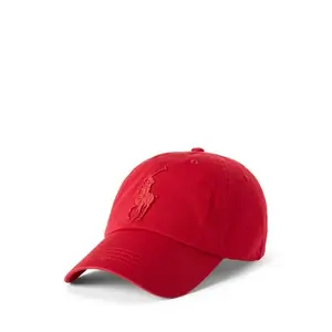 Ralph Lauren Big Pony Chino Baseball Cap - Eaton Red