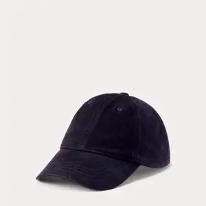 Ralph Lauren Suede Ball Cap - Collection Navy