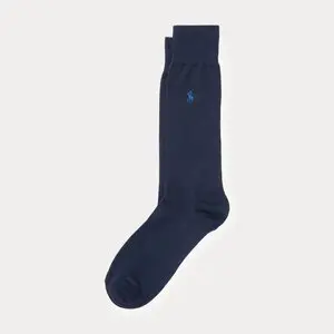 Ralph Lauren Stretch-cotton Trouser Socks - Navy