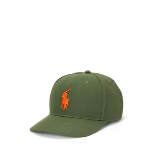 Ralph Lauren Twill High-Crown Ball Cap Army
