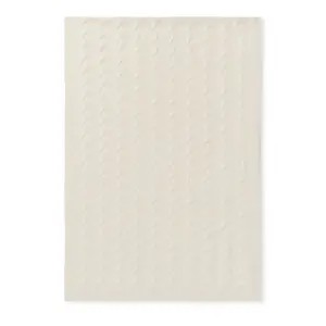 Ralph Lauren Cable Cashmere Scarf - Cream