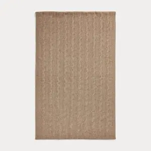 Ralph Lauren Cable Cashmere Scarf Mineral Melange