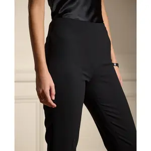 Ralph Lauren Alandra Stretch Wool Pant - Black