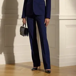 Ralph Lauren Alandra Stretch Wool Pant - Navy
