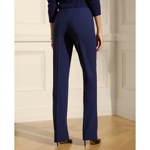 Ralph Lauren Alandra Stretch Wool Pant - Navy