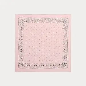 Ralph Lauren Paisley Cotton Bandanna - Carmel Pink