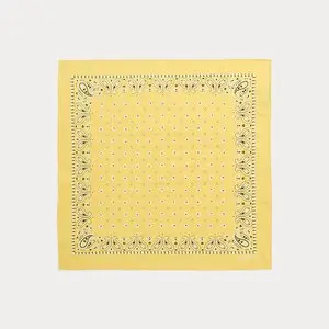 Ralph Lauren Paisley Cotton Bandanna - Fall Yellow
