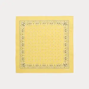 Ralph Lauren Paisley Cotton Bandanna - Fall Yellow