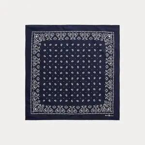 Ralph Lauren Paisley Cotton Bandanna - Hunter Navy