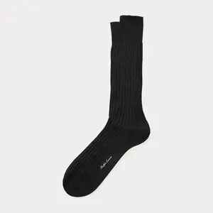 Ralph Lauren Ralph Lauren Rib-Knit Trouser Socks Charcoal Heather