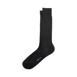 Ralph Lauren Ralph Lauren Merino Wool-Blend Slack Socks Black