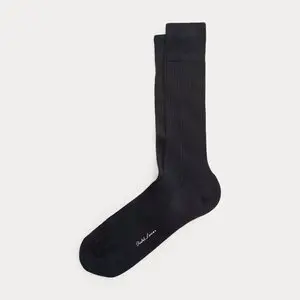 Ralph Lauren Ralph Lauren Merino Wool-Blend Slack Socks Navy