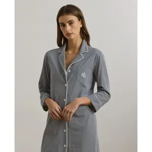 Ralph Lauren Cotton Sleep Shirt - Navy