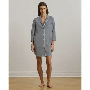 Ralph Lauren Cotton Sleep Shirt - Navy