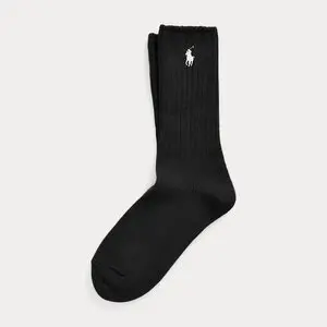 Ralph Lauren Pony Crew Socks - Coal