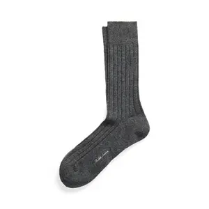 Ralph Lauren Ralph Lauren Ribbed Cashmere-Blend Dress Socks Coal