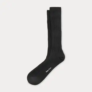 Ralph Lauren Ribbed Cashmere-blend Dress Socks - Purple