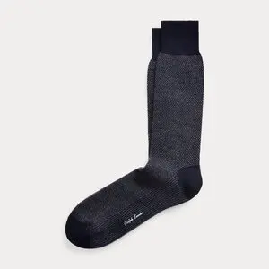 Ralph Lauren Cashmere-blend Dress Socks - Navy