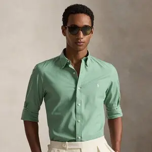 Ralph Lauren Slim Fit Stretch Poplin Shirt - Faded Mint
