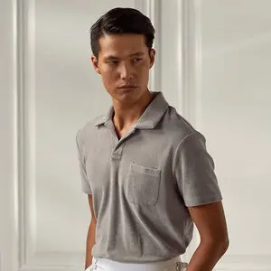 Ralph Lauren Terry Polo Shirt Light Grey