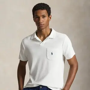 Ralph Lauren White Button Down Polo