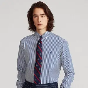 Ralph Lauren Bengal-stripe Poplin Shirt A Navy/white