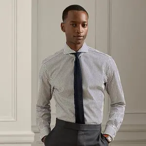 Ralph Lauren Bengal-stripe Poplin Shirt White/navy
