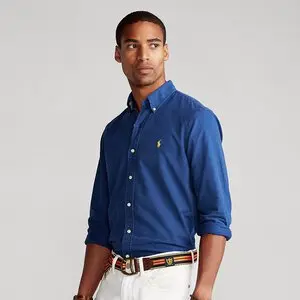 Ralph Lauren Washed Oxford Shirt Annapolis Blue
