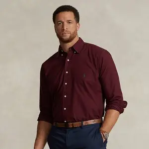 Ralph Lauren Washed Oxford Shirt Harvard Wine