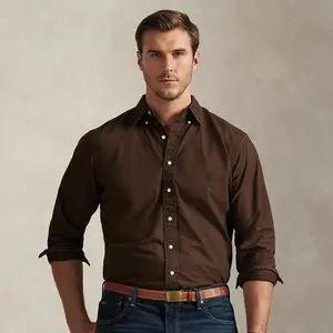 Ralph Lauren Washed Oxford Shirt - Nutmeg Brown