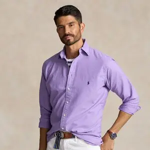 Ralph Lauren Washed Oxford Shirt Purple Martin