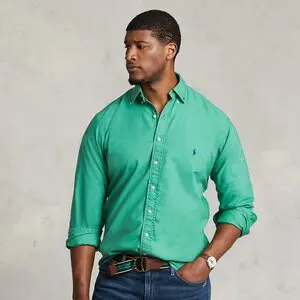 Ralph Lauren Washed Oxford Shirt Raft Green