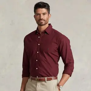 Ralph Lauren Washed Oxford Shirt Rich Ruby